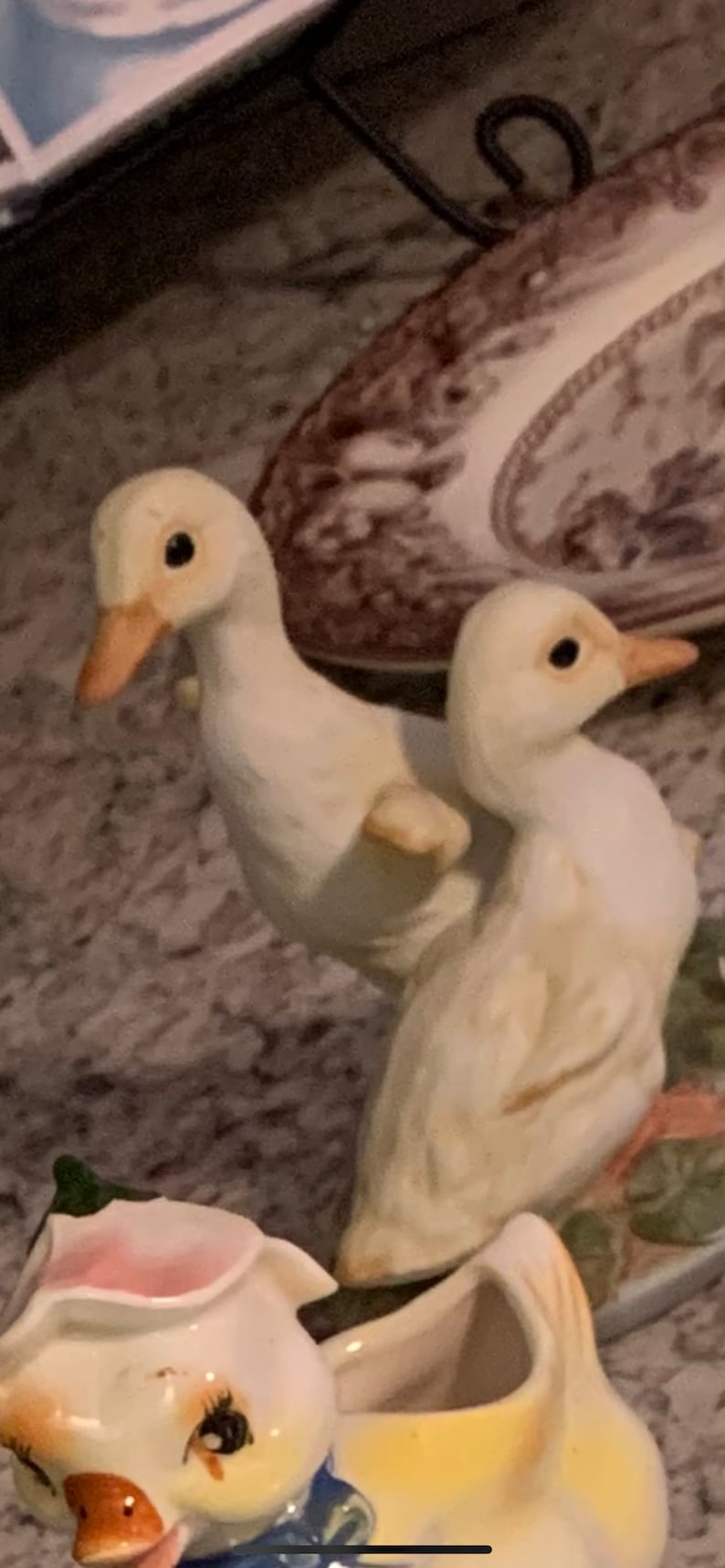 Vintage Masterpiece Porcelain by HOMCO 1982two Ducklings Figurine Duck ...