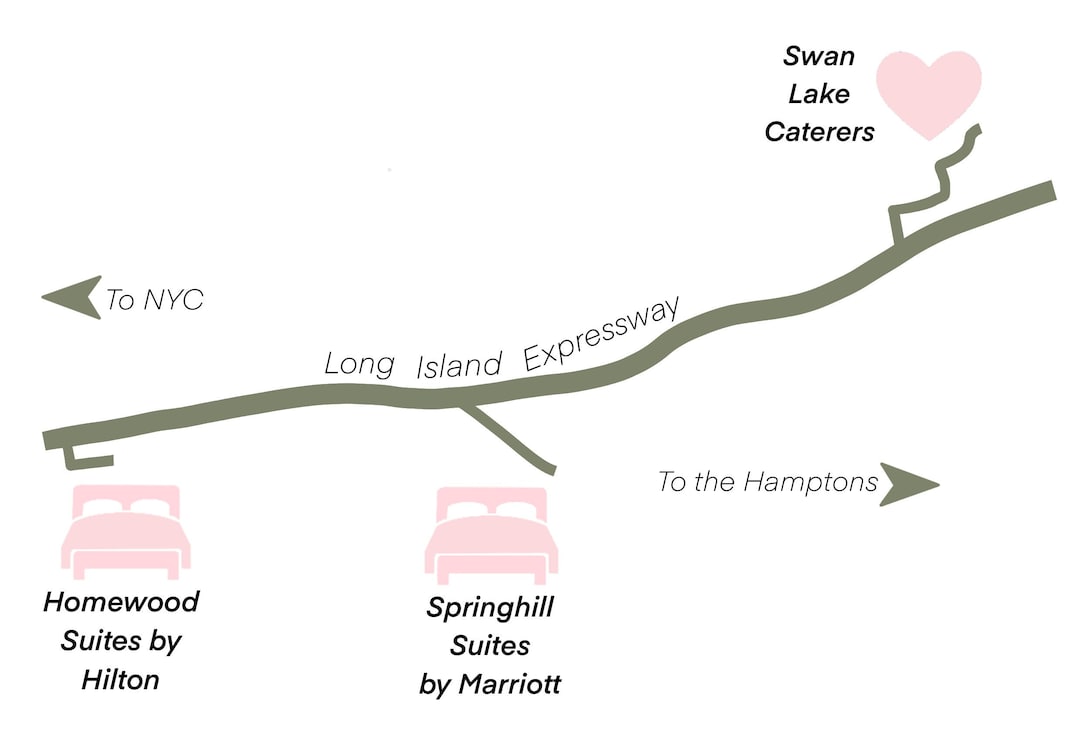 Custom Directions Map for Wedding Insert Card or Event Invitations ...