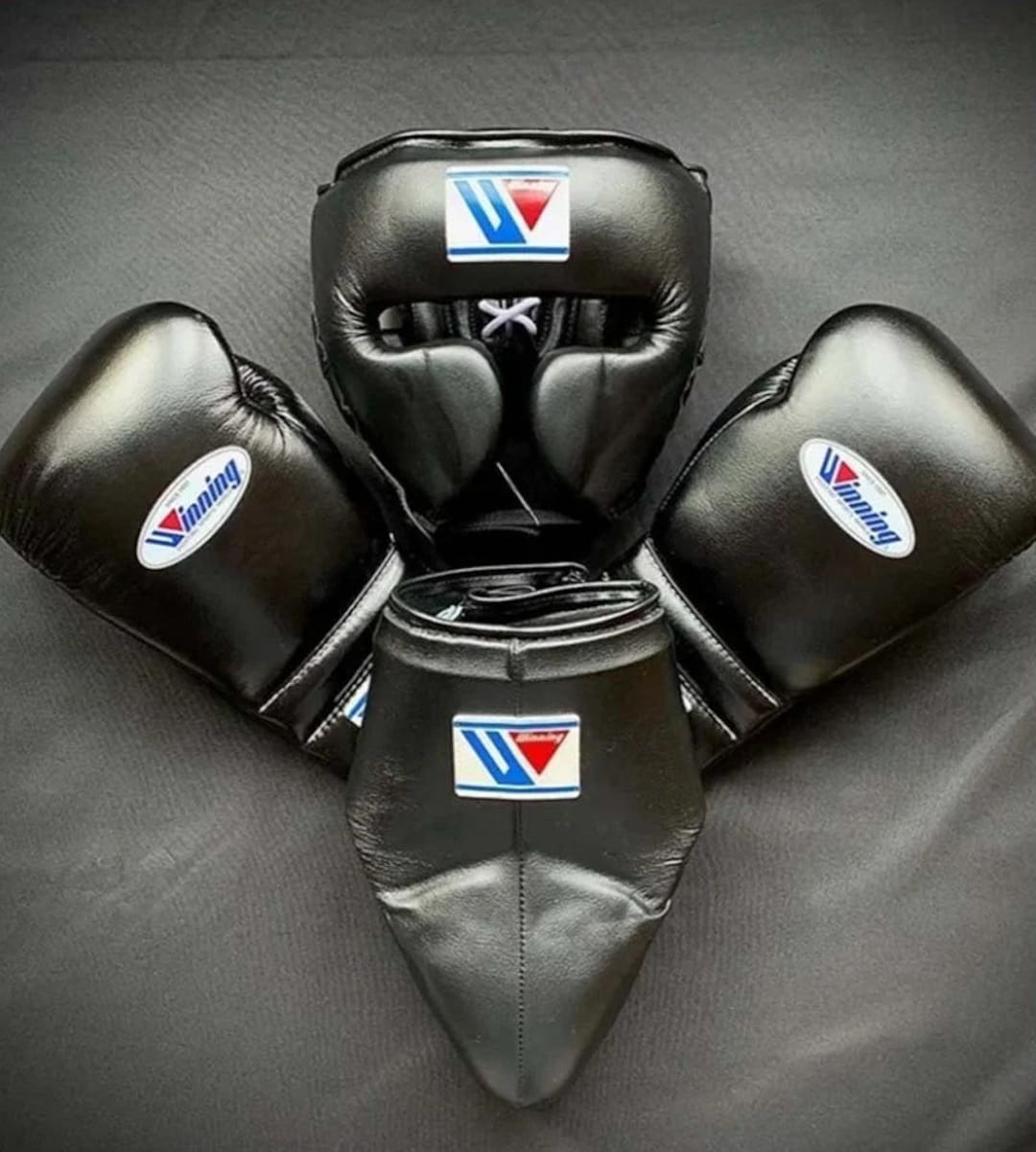 Customized Handmade Winning Boxing Set Premium Quality 100% Leather ...