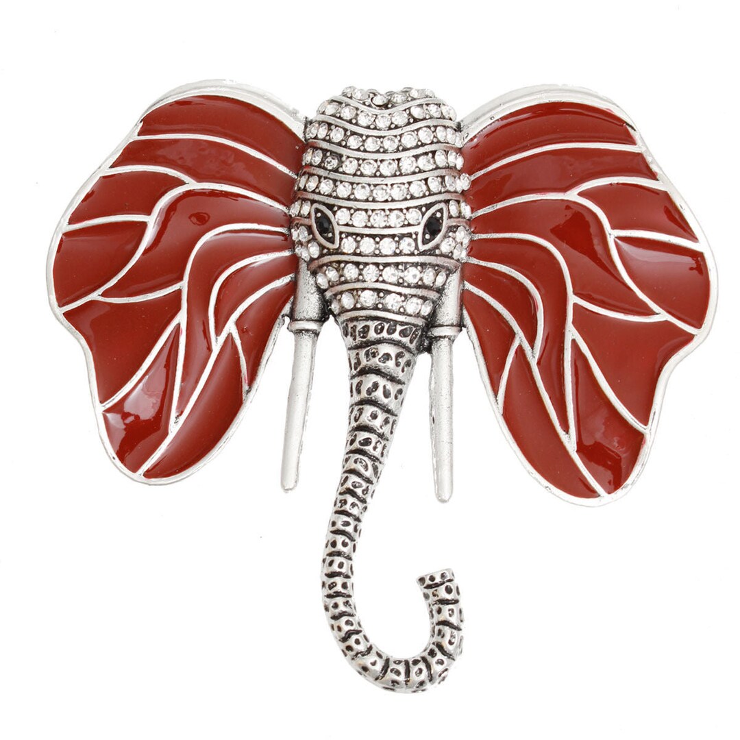 Delta Sigma Theta Brooch DST Elephant Head Clear Stone Pin for Women - Etsy