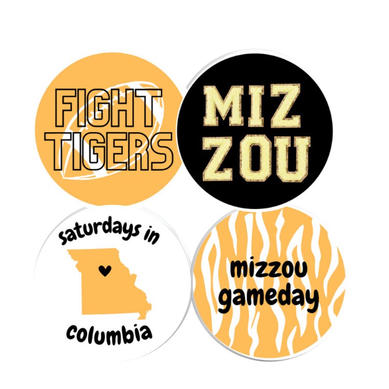Mizzou Gameday Button 4 Pack - Etsy