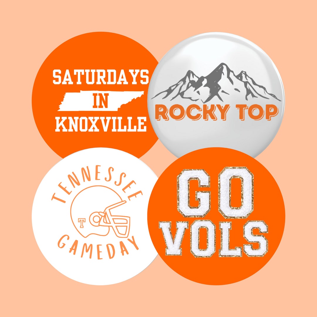Tennessee Gameday Button 4 Pack - Etsy