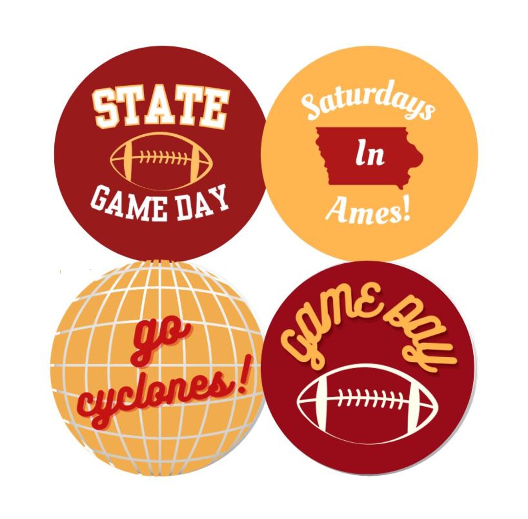 Iowa State Gameday Button 4 Pack - Etsy