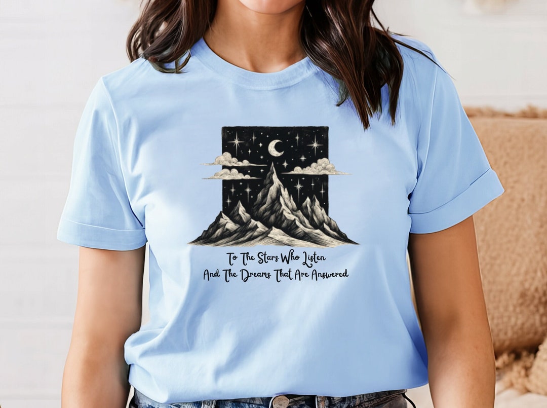 Acotar Merch, Acotar T Shirt, Mountains, City of Starlight, T Shirt ...