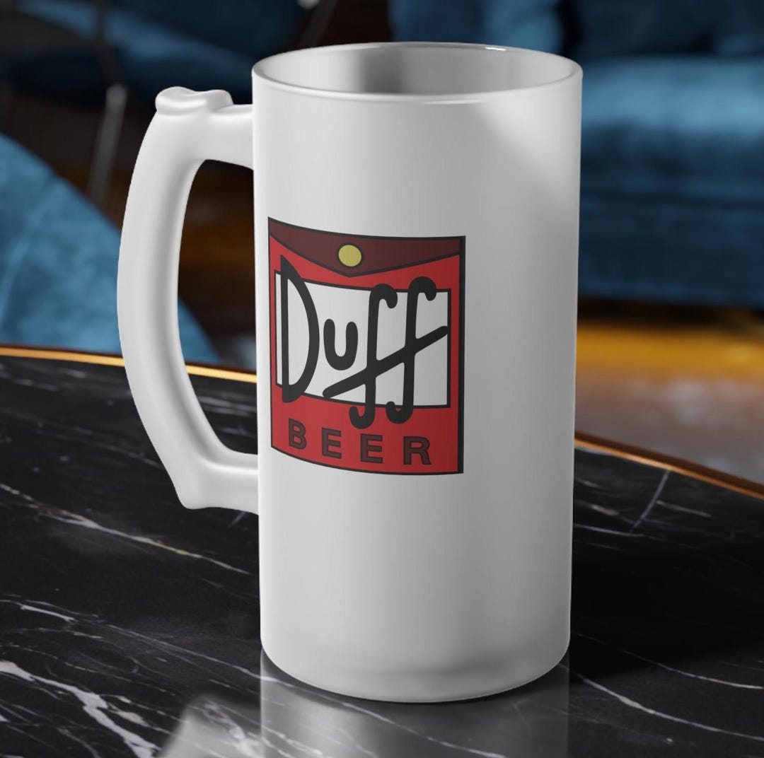 Duff Beer Simpsons Frosted Mug - Etsy