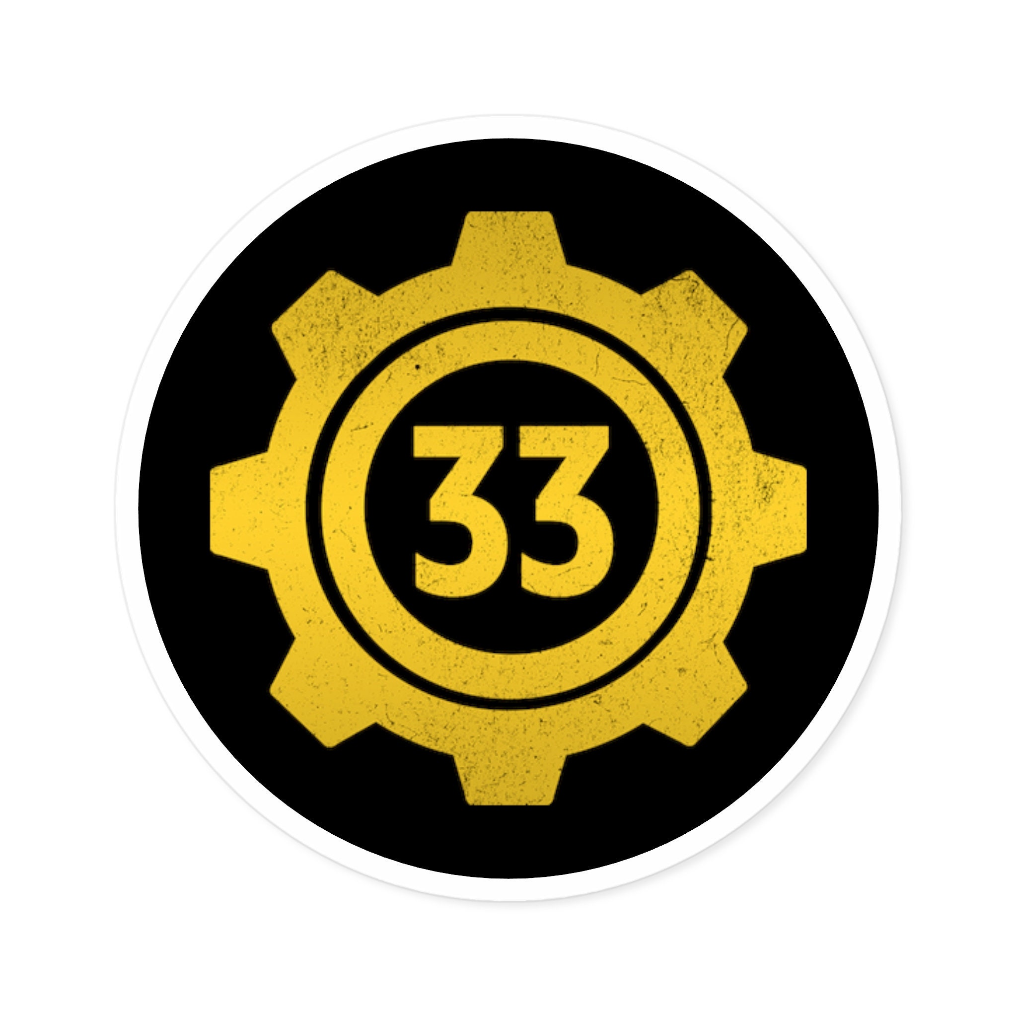 Vault 33 Vault Tec Fallout Sticker - Etsy