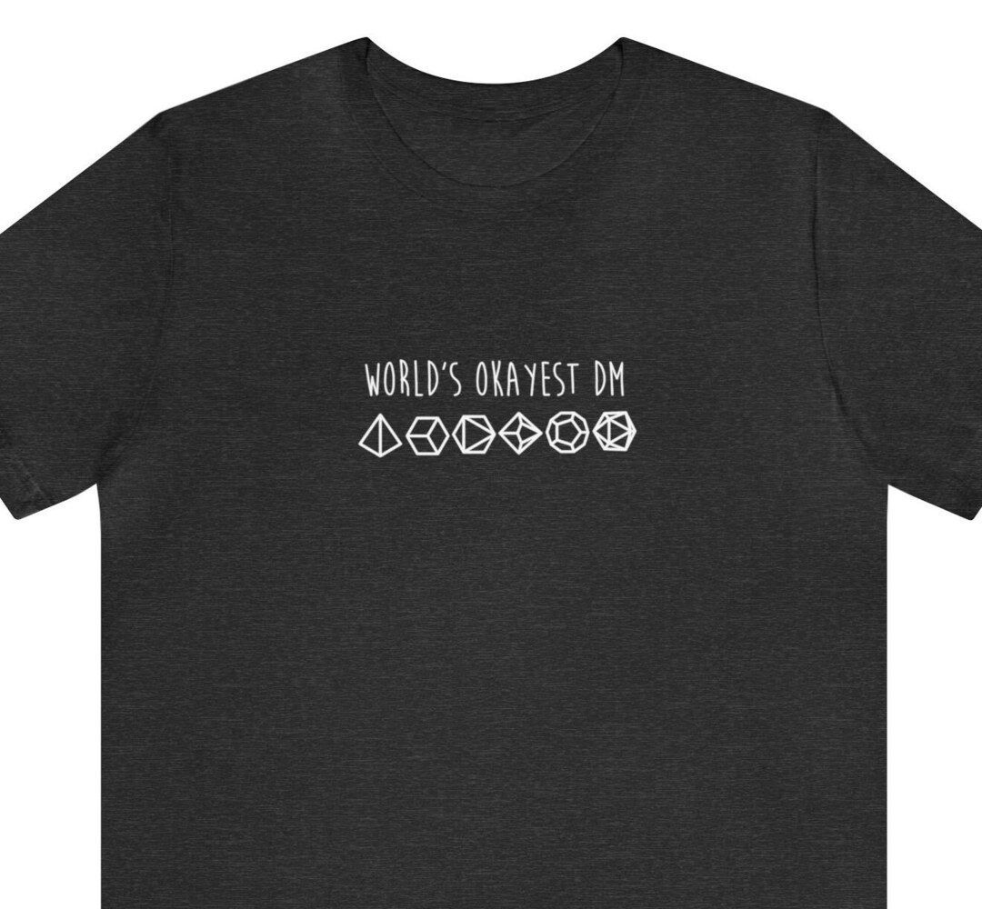 Dark DM Shirt D&D Dungeons Dragons Okayest DM Funny - Etsy