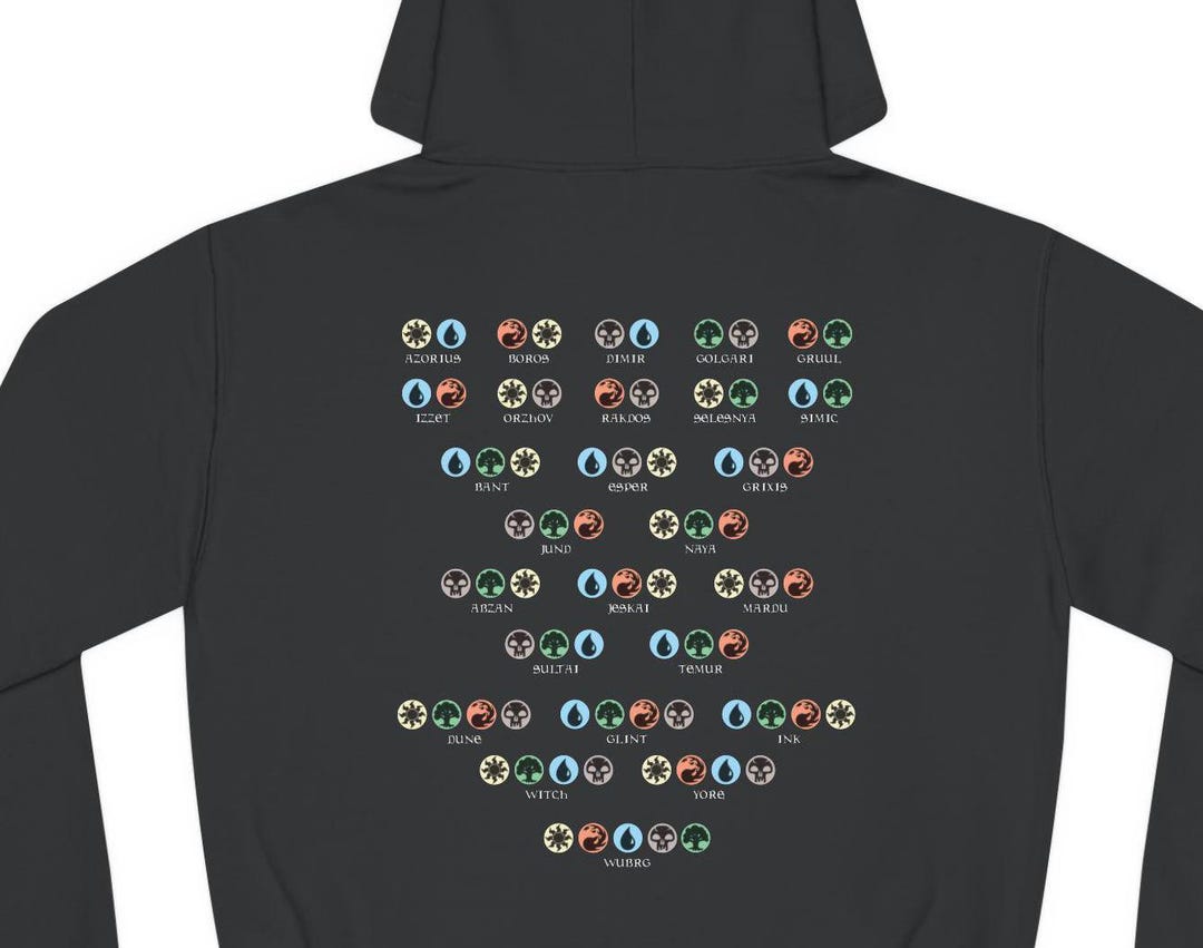 Magic the Gathering Hoodie With Color Combinations - Etsy