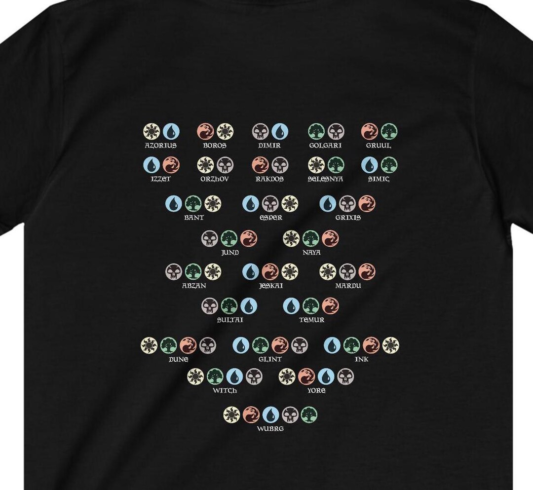 MTG Tshirt With Color Combinations for Youth - Etsy