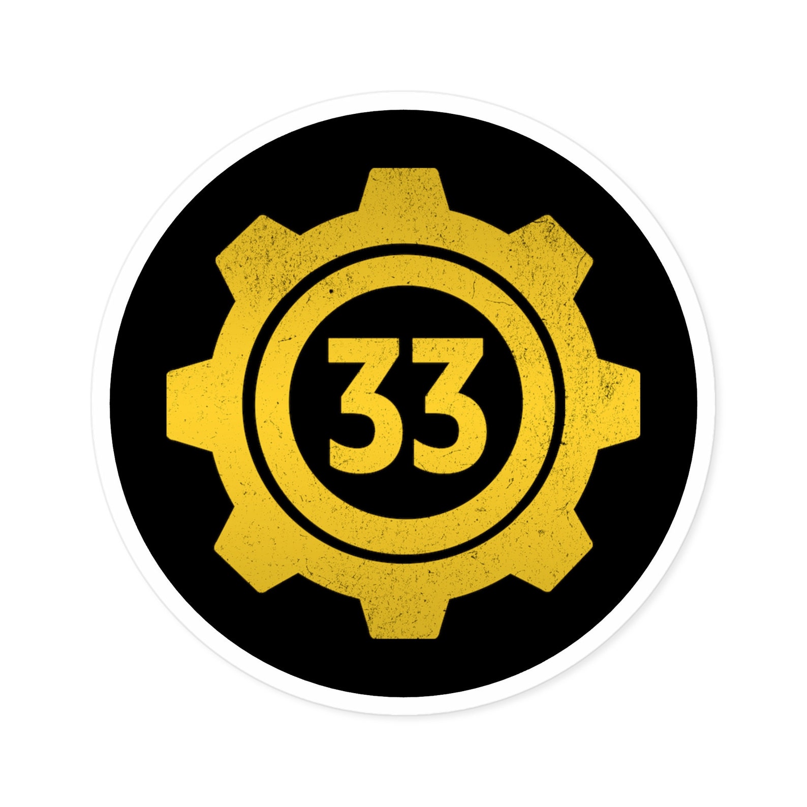 Vault 33 Vault Tec Fallout Sticker - Etsy