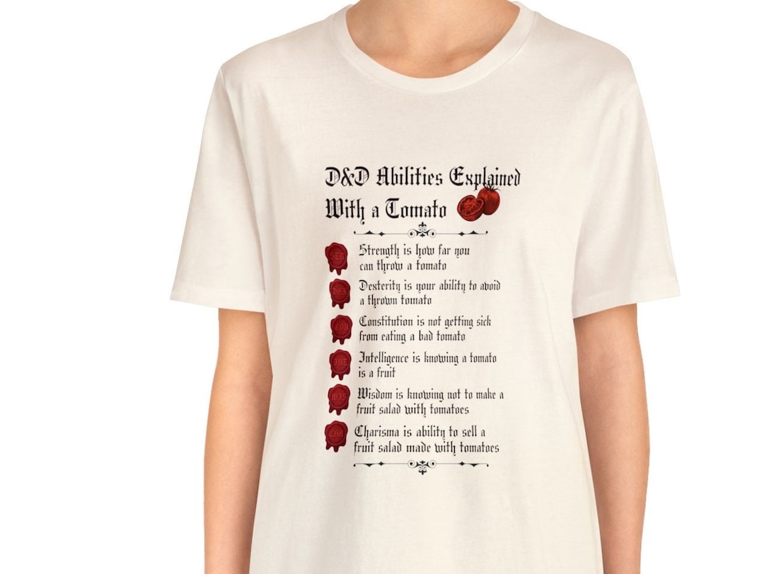 Dungeons and Dragons Tomato Tshirt - Etsy