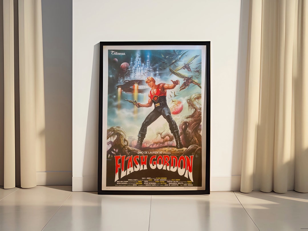 I 1980 I Flash Gordon I Sam J. Jones I Poster I Vintage Orijinal Poster ...
