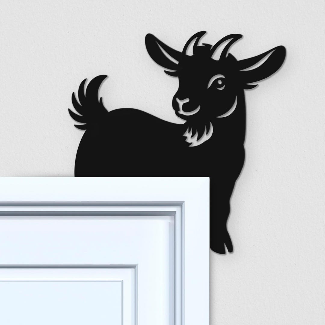 Baby Goat Door Corner - Goat Door Topper - Baby Goat Door Frame Border ...