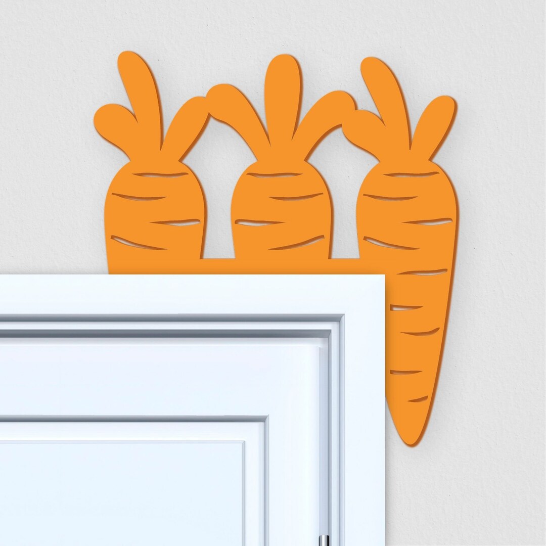 Easter Carrots Door and Window Frame Topper - Reversible Easter Door ...