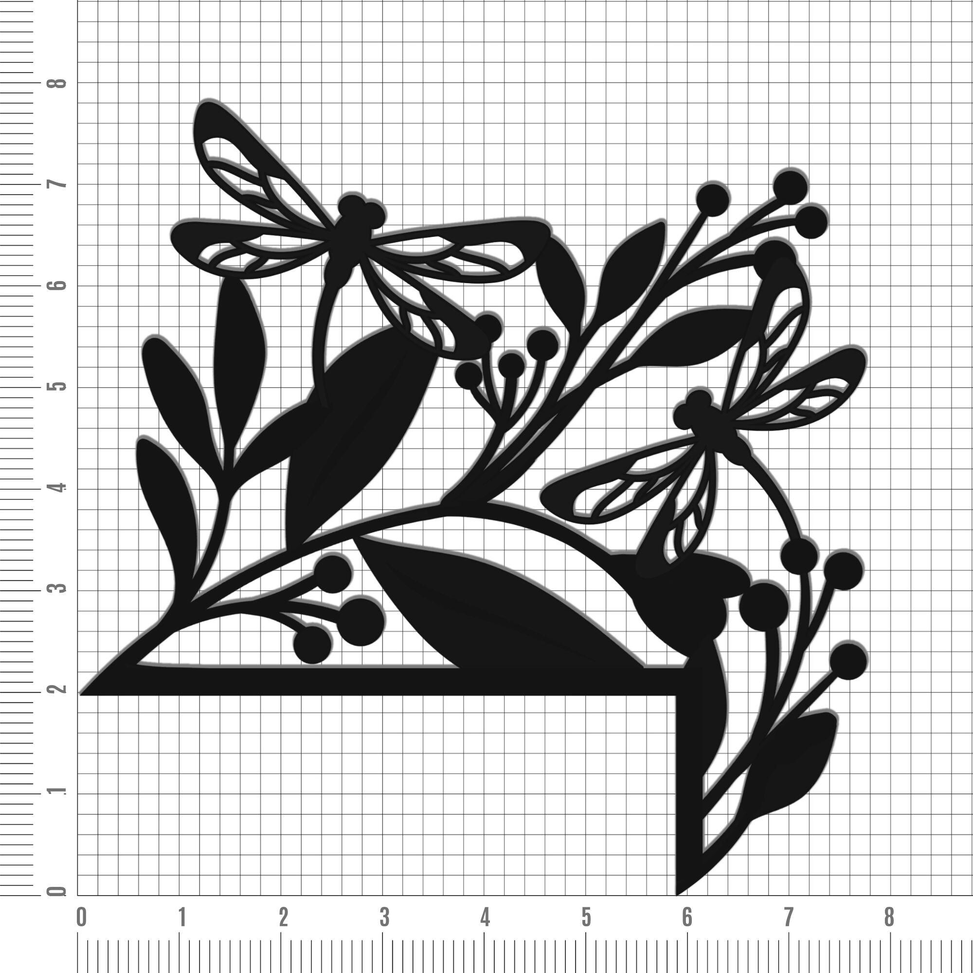 Dancing Dragonflies Door Corner - Dragonfly Door Topper - Dragonfly ...