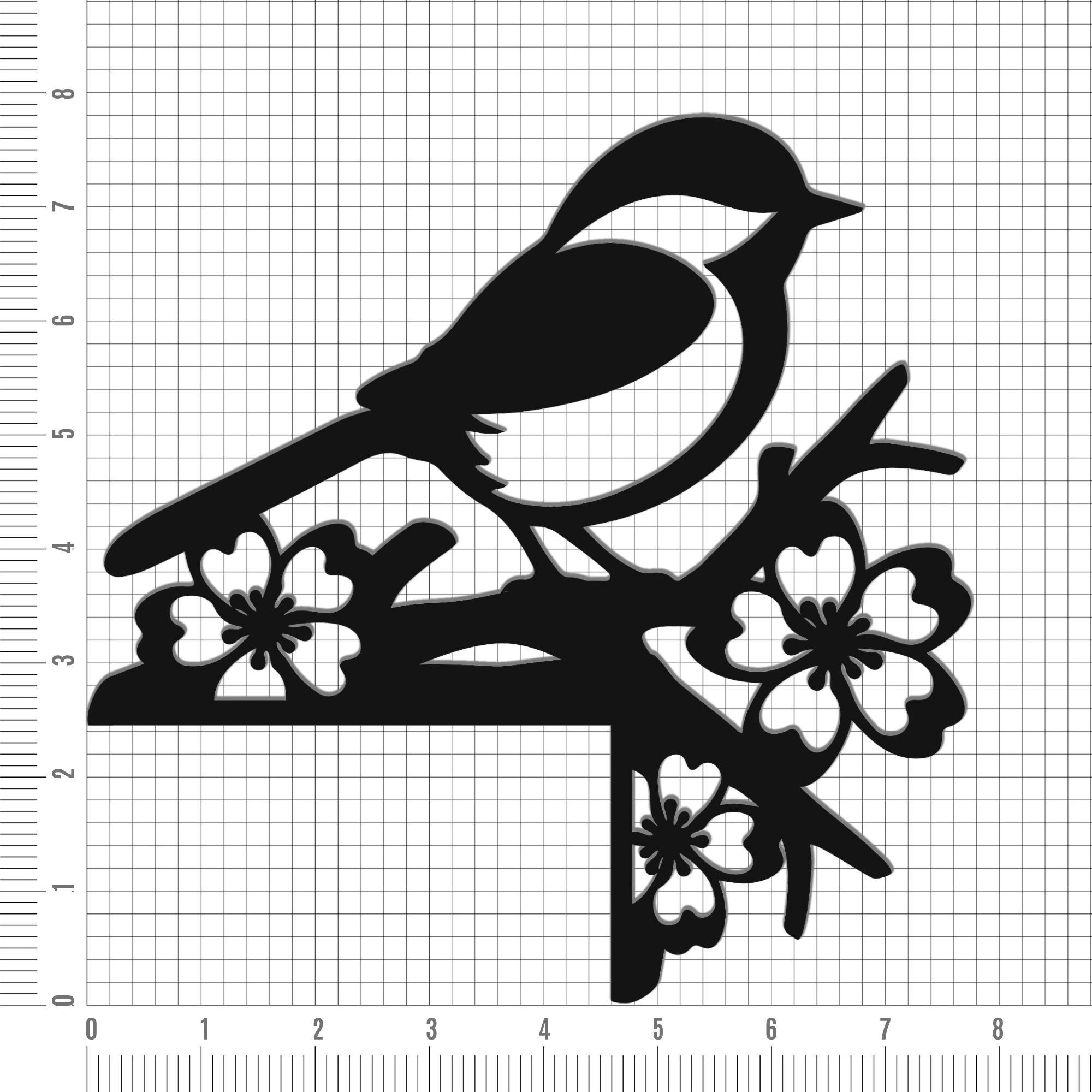 Chickadee Door Corner - Bird Door Topper - Cute Chickadee Door Frame ...