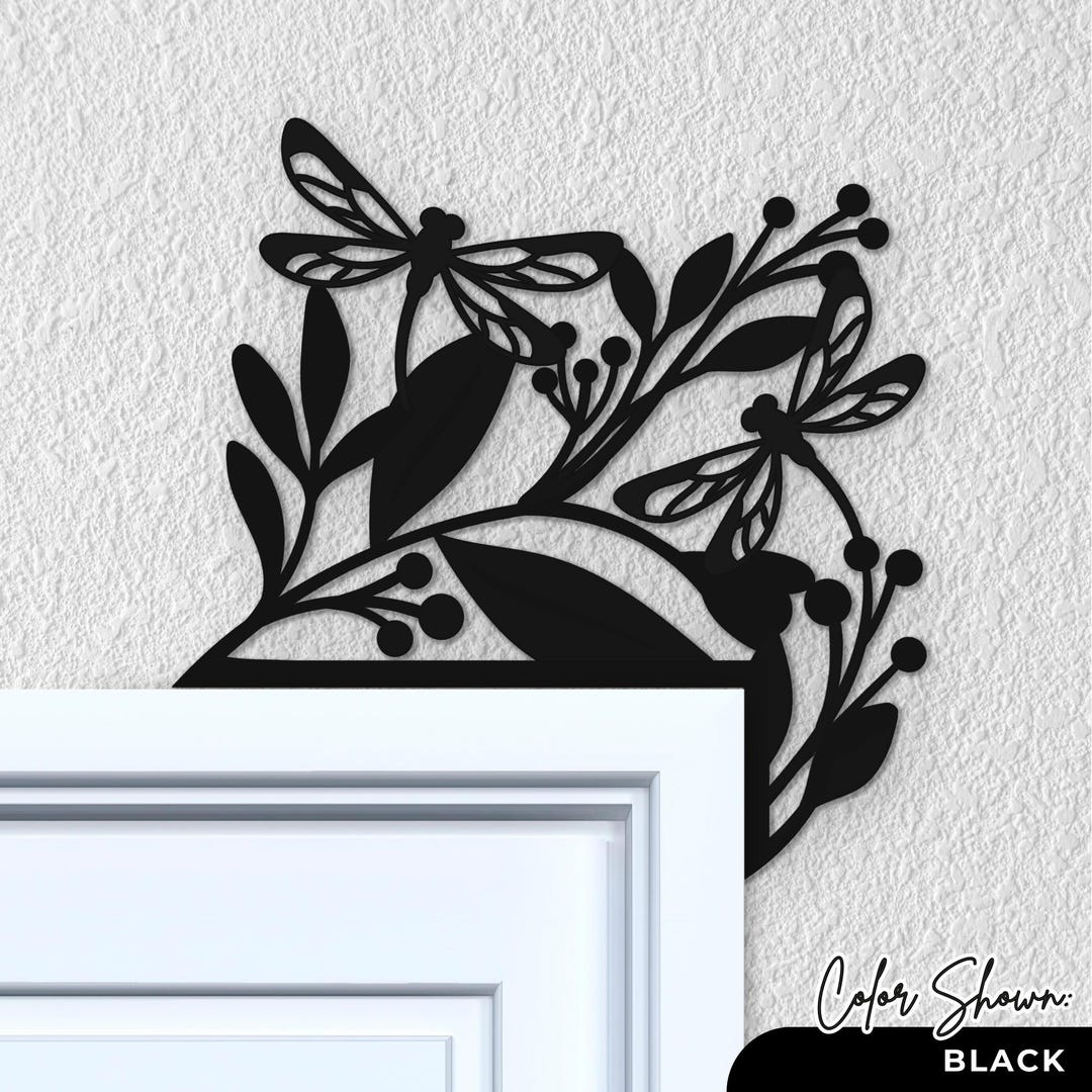 Dancing Dragonflies Door Corner - Dragonfly Door Topper - Dragonfly ...