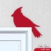 Red Cardinal Door Topper - Reversible Cardinal Door Decoration - Bird ...