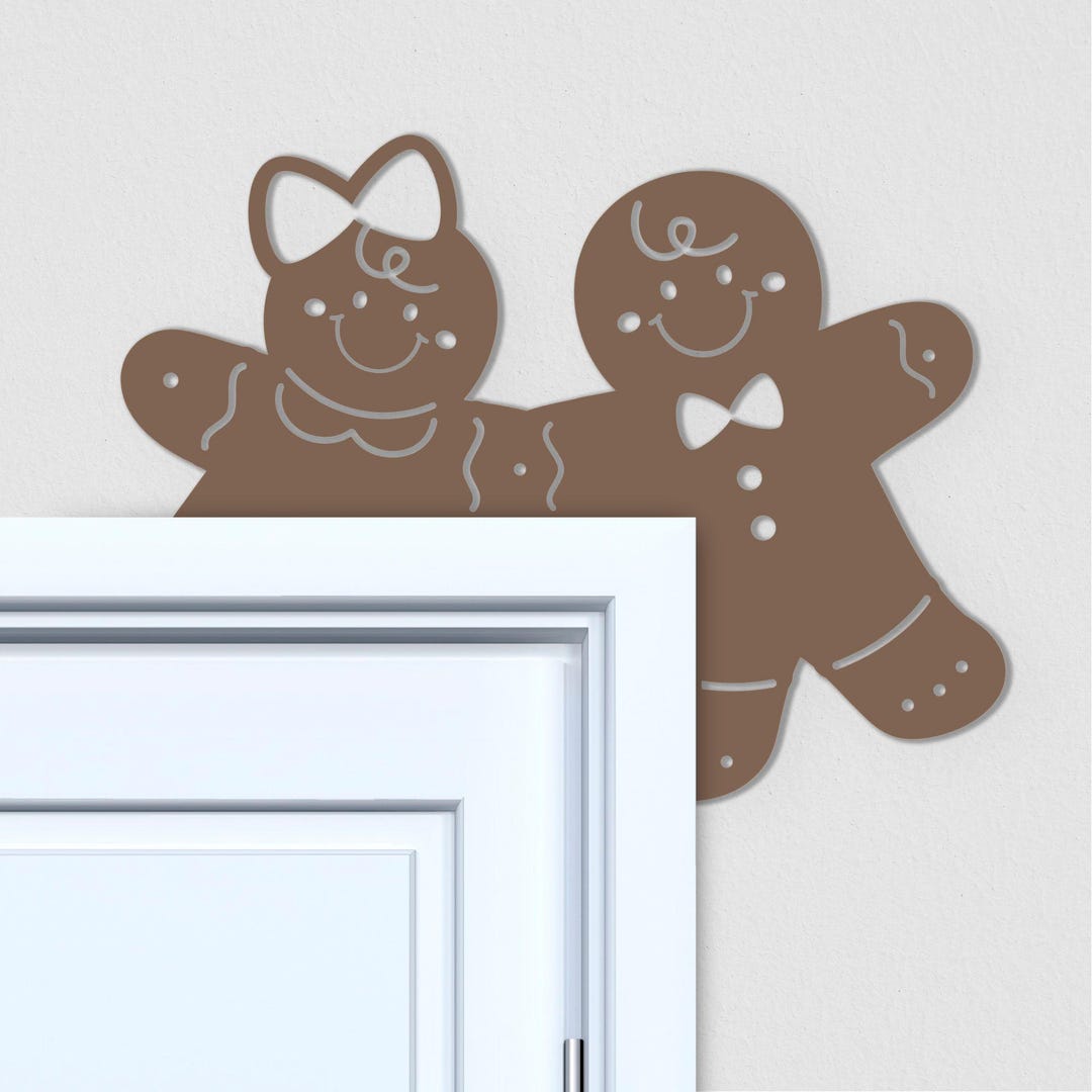 Gingerbread Boy & Girl Door Topper - Gingerbread Boy Door Corner ...