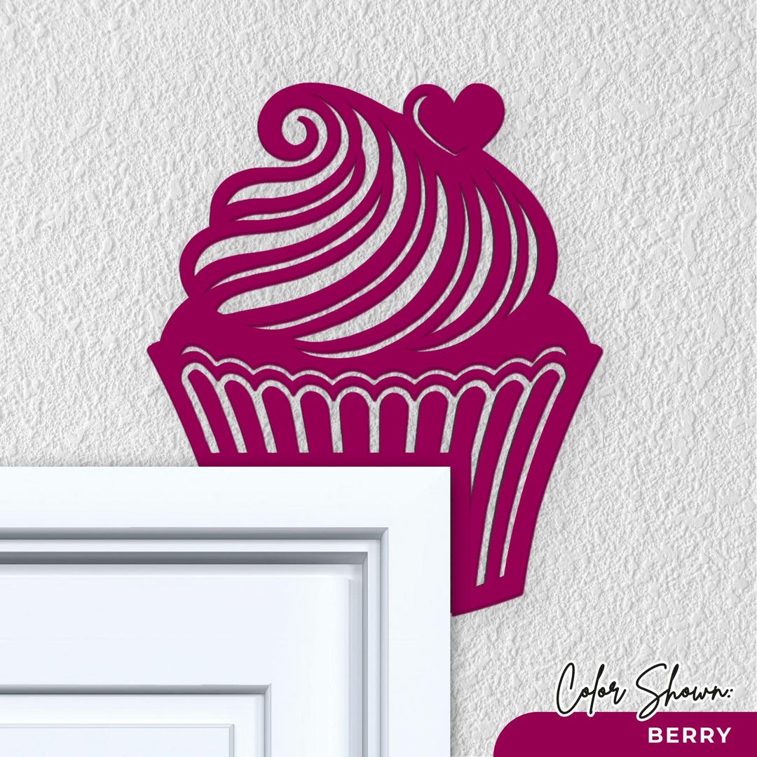 Cupcake Door Topper - Cupcake Door Frame Topper - Cute Cupcake Door ...