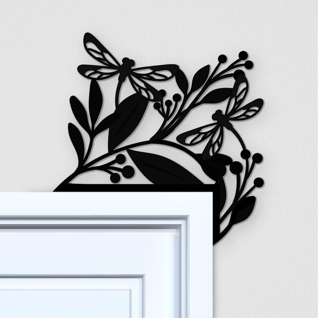 Dancing Dragonflies Door Corner - Dragonfly Door Topper - Dragonfly ...