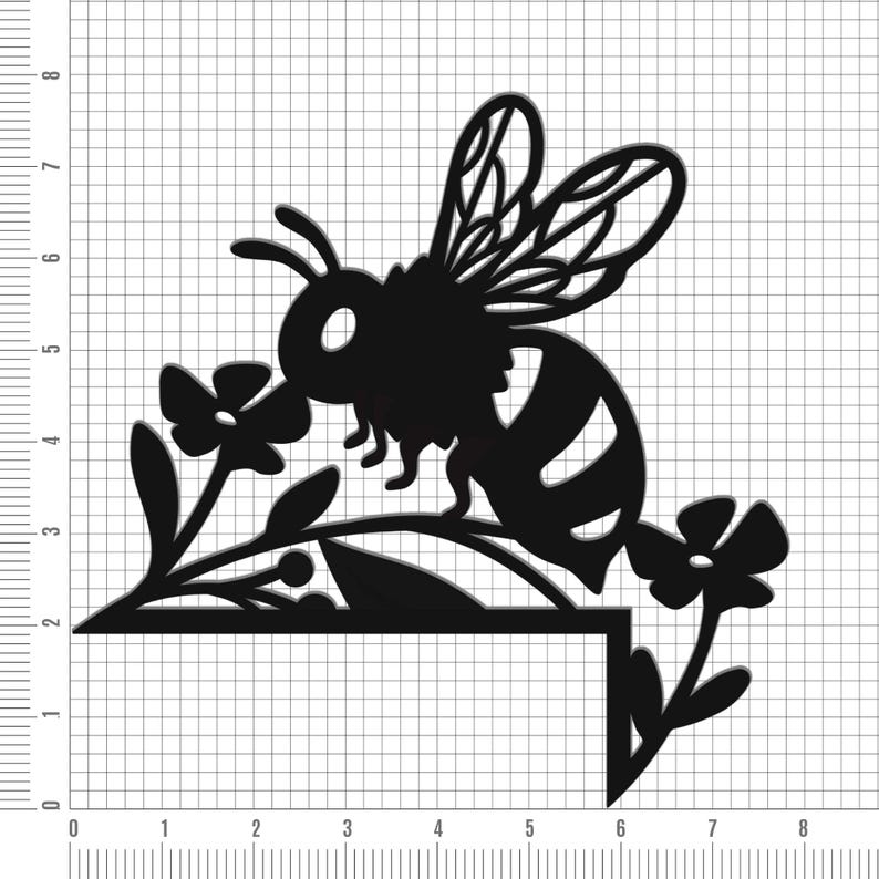Honeybee Door Frame Topper - Reversible Bee Door Corner - Garden Door ...