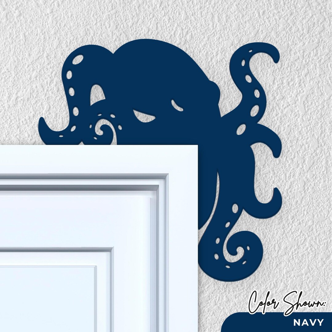 Reversible Octopus Door Corner - Angry Octopus Door Topper - Kraken ...