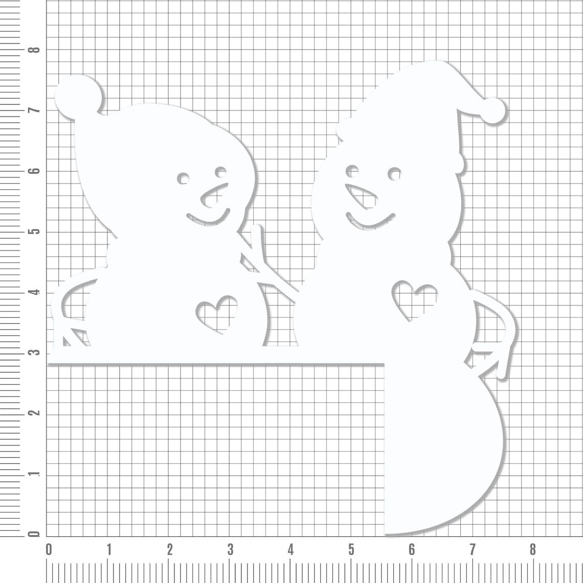 Mr and Mrs Snowman Door Topper Snowman Couple Door Corner Christmas ...