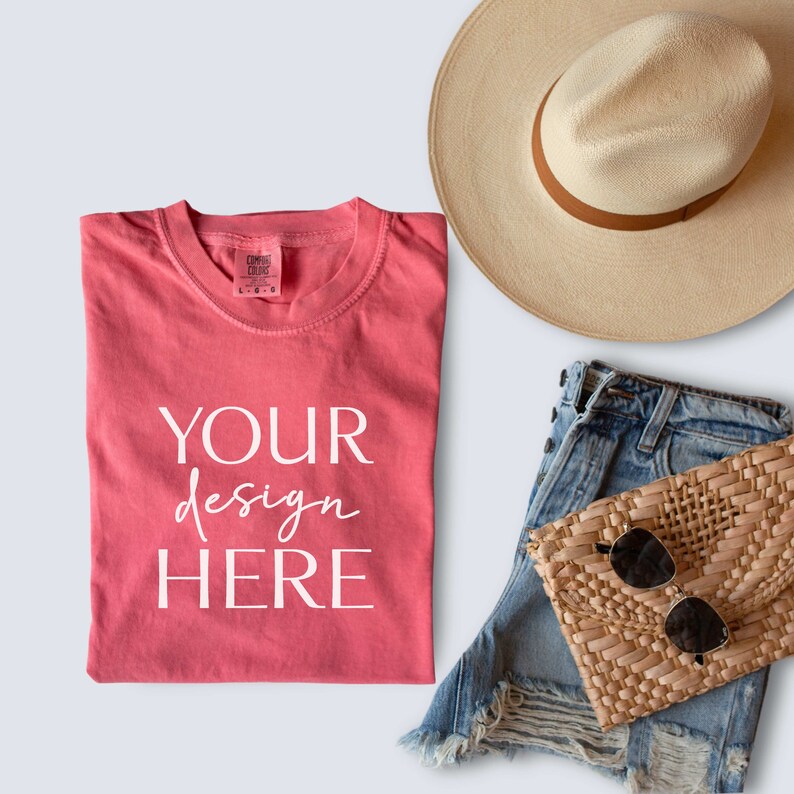 Watermelon Mockup Comfort Color Mockup C1717 Mockup Comfort Colors 1717 ...