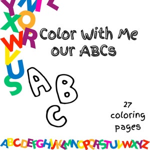 ABC Coloring Pages Alphabet Words and Pictures 27 Pages of Educational ...