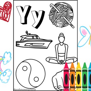 ABC Coloring Pages Alphabet Words and Pictures 27 Pages of Educational ...