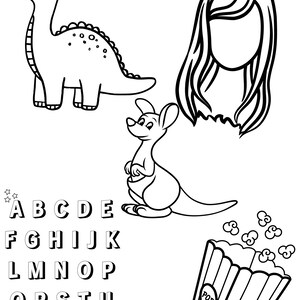 ABC Coloring Pages Alphabet Words and Pictures 27 Pages of Educational ...