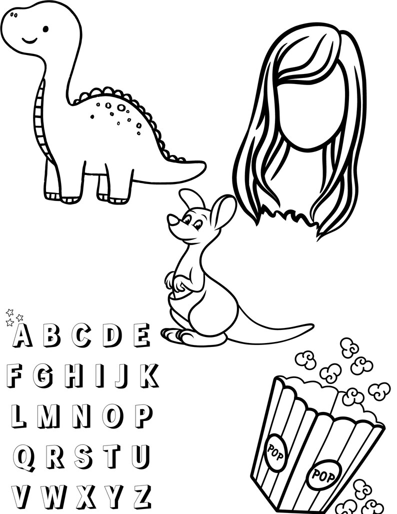 ABC Coloring Pages Alphabet Words and Pictures 27 Pages of Educational ...
