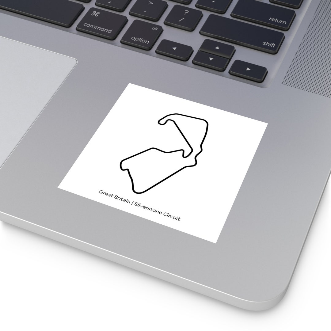 Race Circuit - Silverstone - Great Britain Square Vinyl Sticker - Etsy