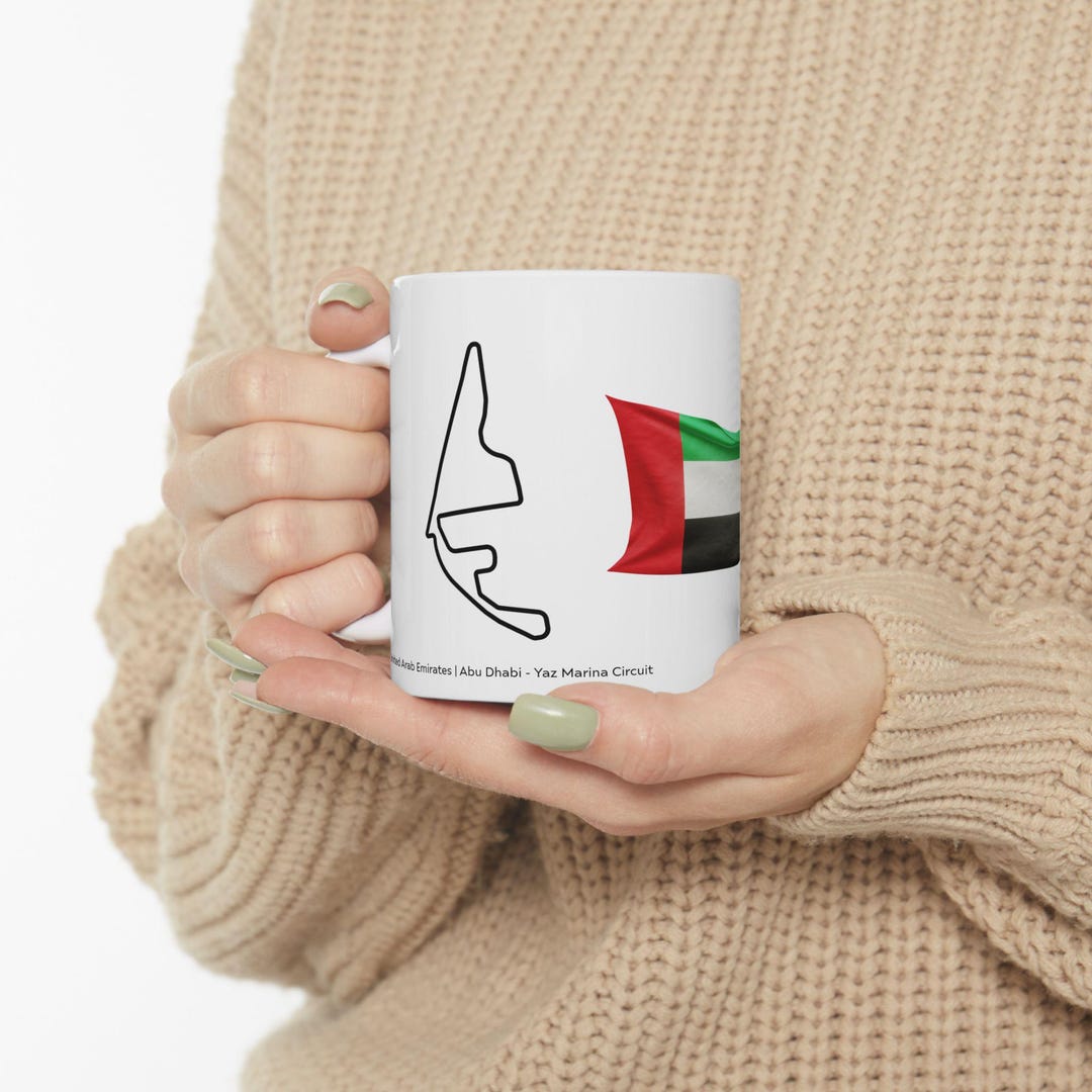 Abu Dhabi Race Circuit Mug: United Arab Emirates Flag - Motorsport Fan ...