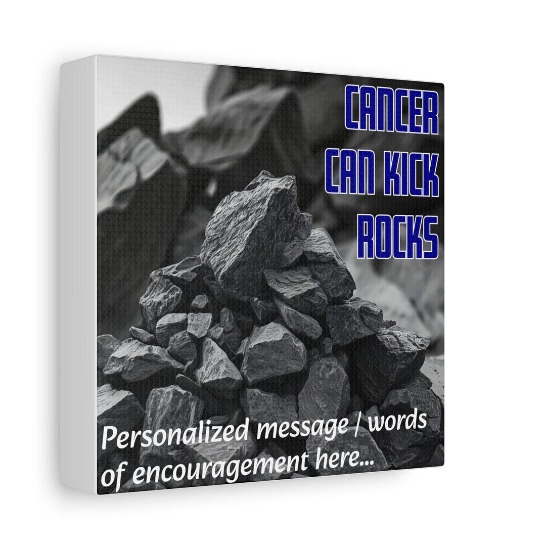 Colon Cancer Fight, Inspirational Wall Canvas Art, Motivational Home ...