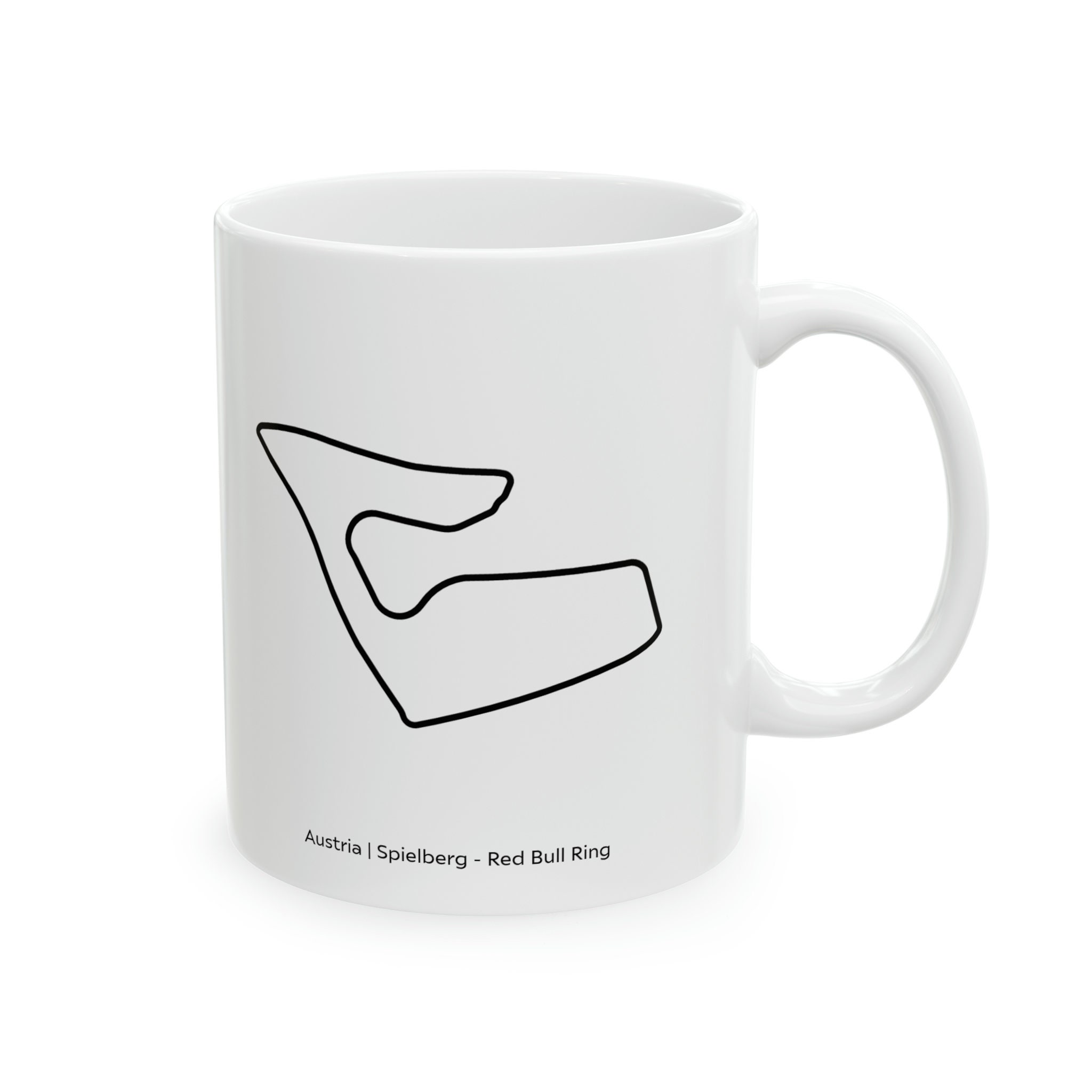 F1 Race Circuit Red Bull Ring Spielberg, Austria White Ceramic Mug ...