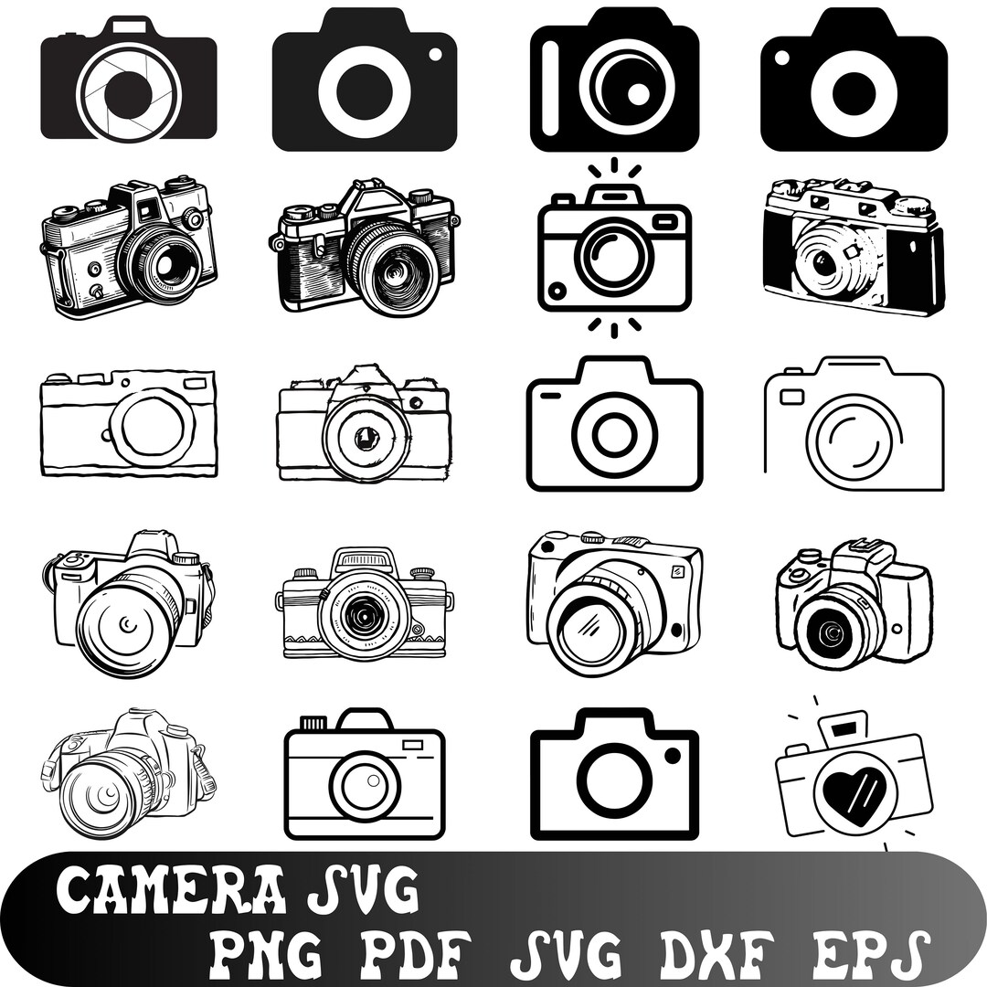 Camera Svg,camera Svg Photography,camera Svg With Heart,dxf,camera Svg ...