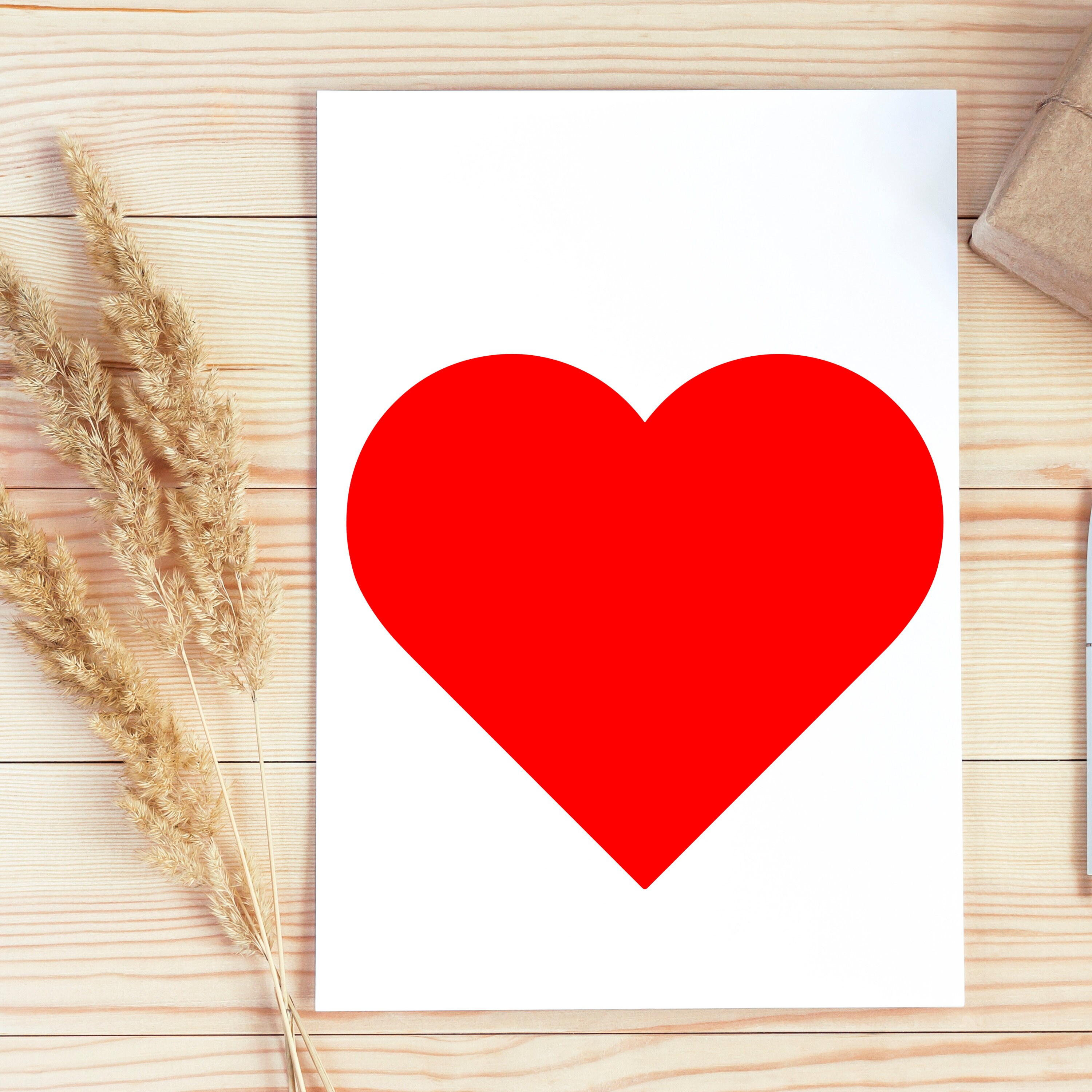 Red Heart SVG, Simple Heart Svg, Heart Png, Sublimation File, Cut File ...