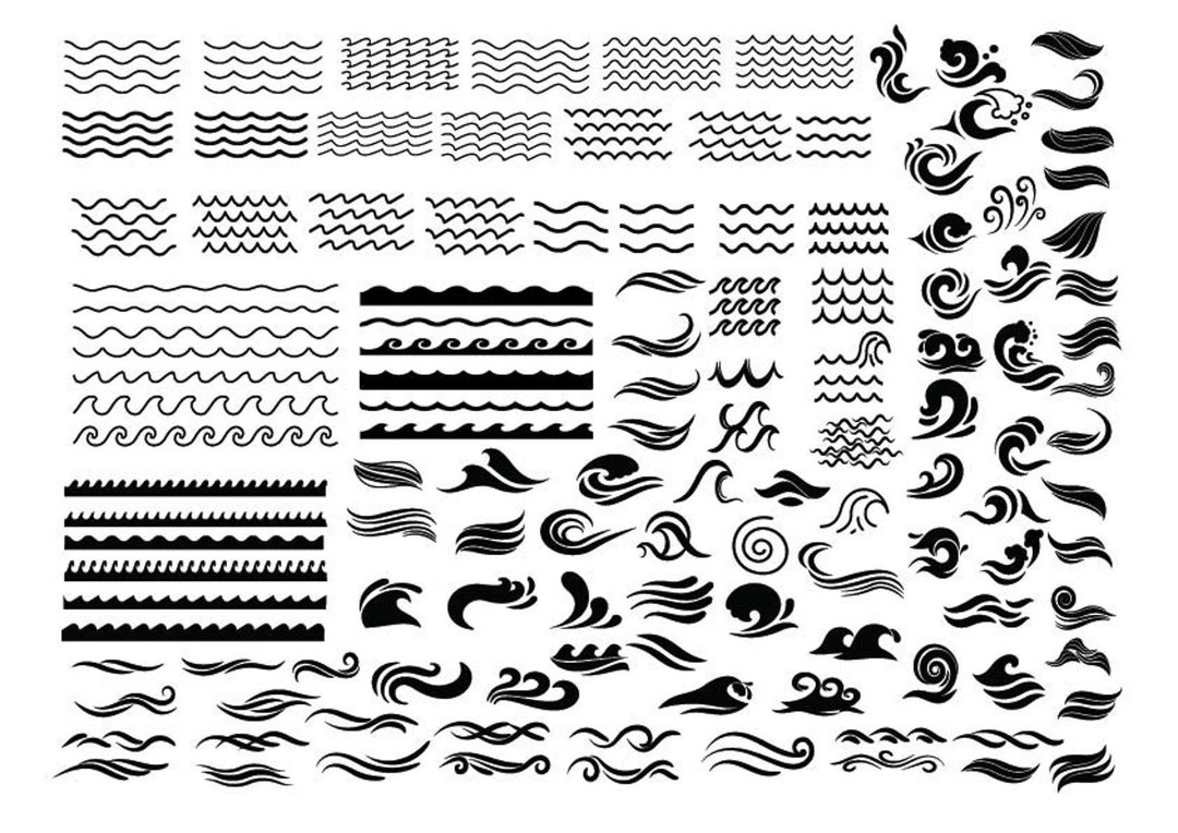 WAVE SVG, Wave Bundle Svg, Wave Cut Files , Wave Clipart , Wave Cricut ...