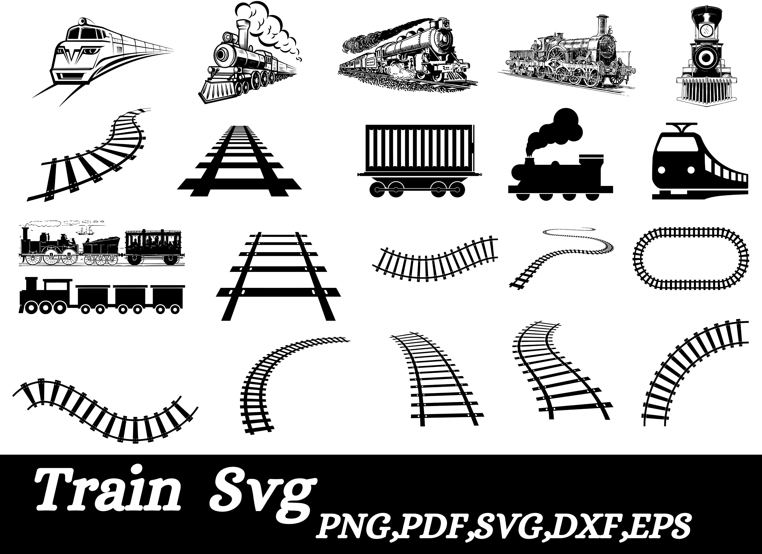 Train Svg Bundle Locomotive Svg Bundle Trains Png Bundle Trains Svg ...