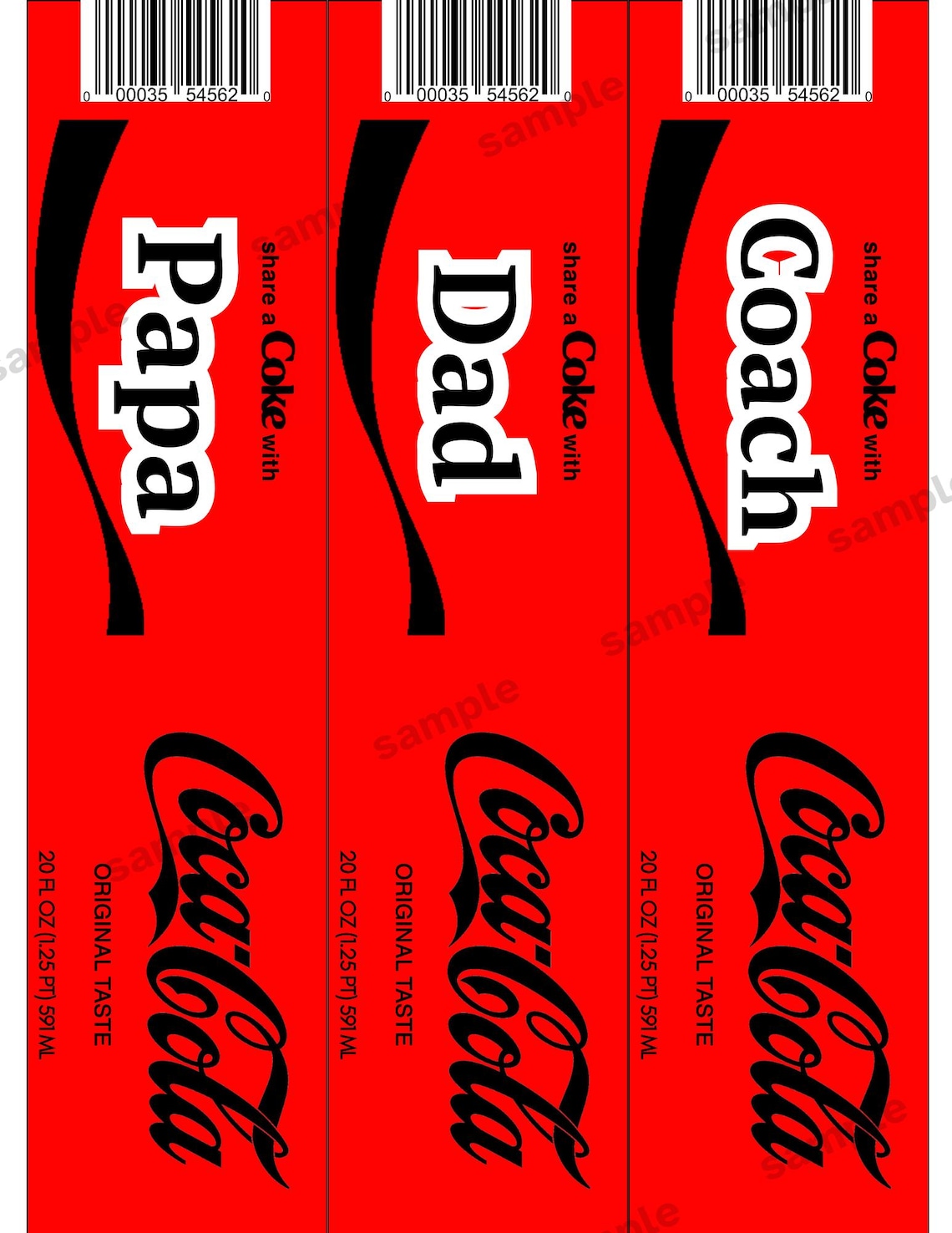 Custom Coca-cola Bottle Label: Personalized Name Labels (digital ...