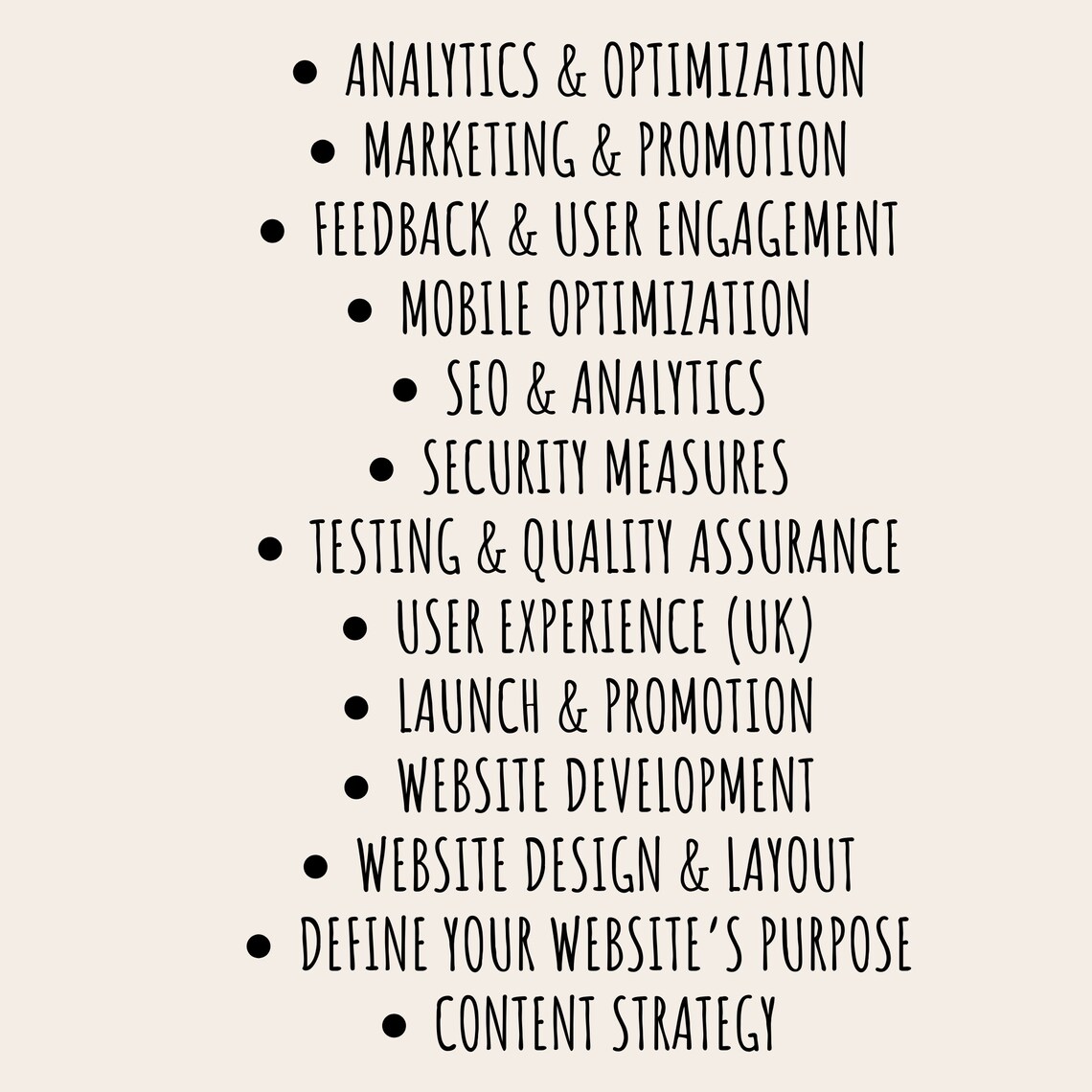 Website Design and Creation Plan Checklist/checklist for Creating Your ...