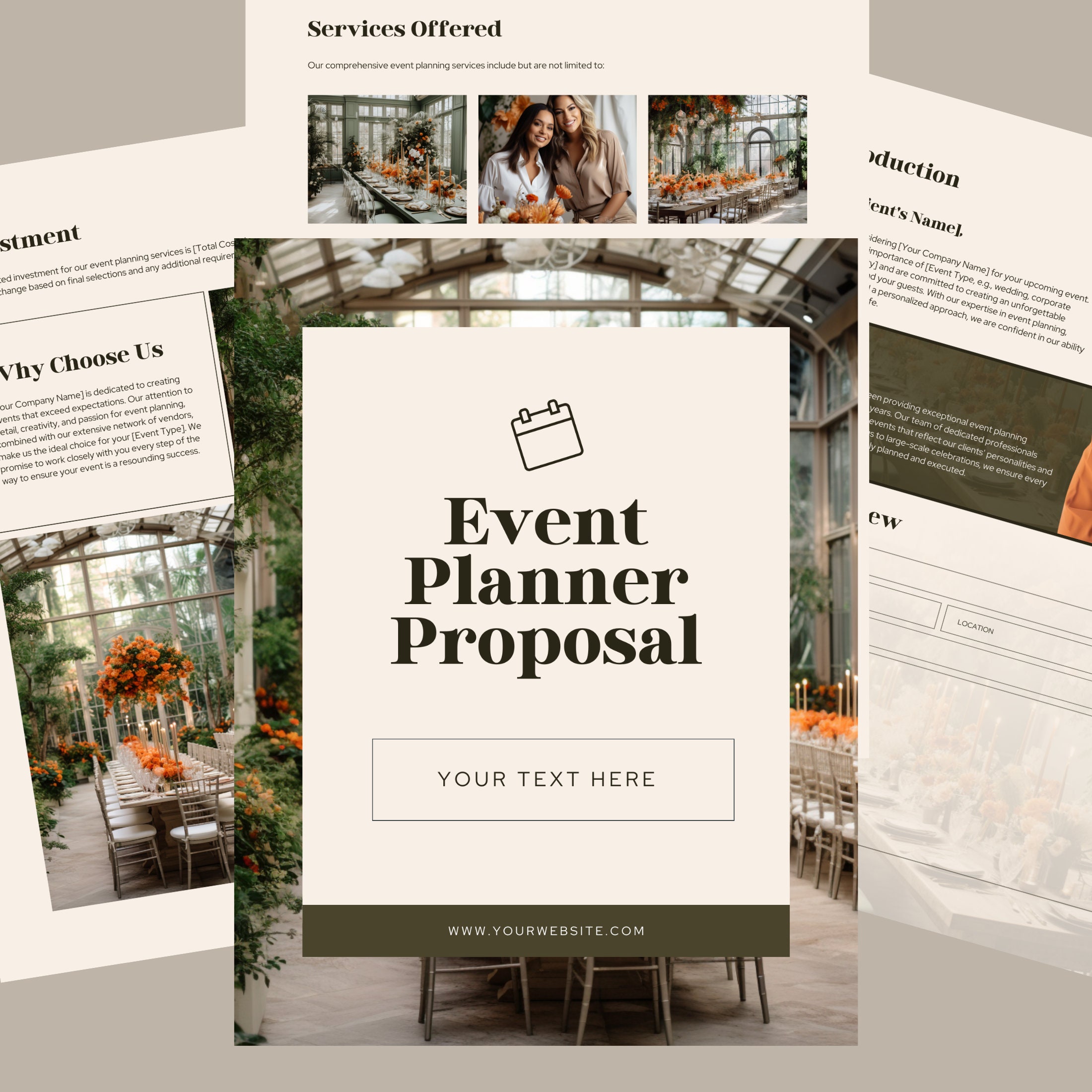 Editable Event Planner Propsal Template/event Proposal for Event ...