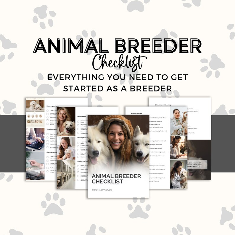 Animal Breeder Checklist Guide/guide for New Breeders/breeder Education ...