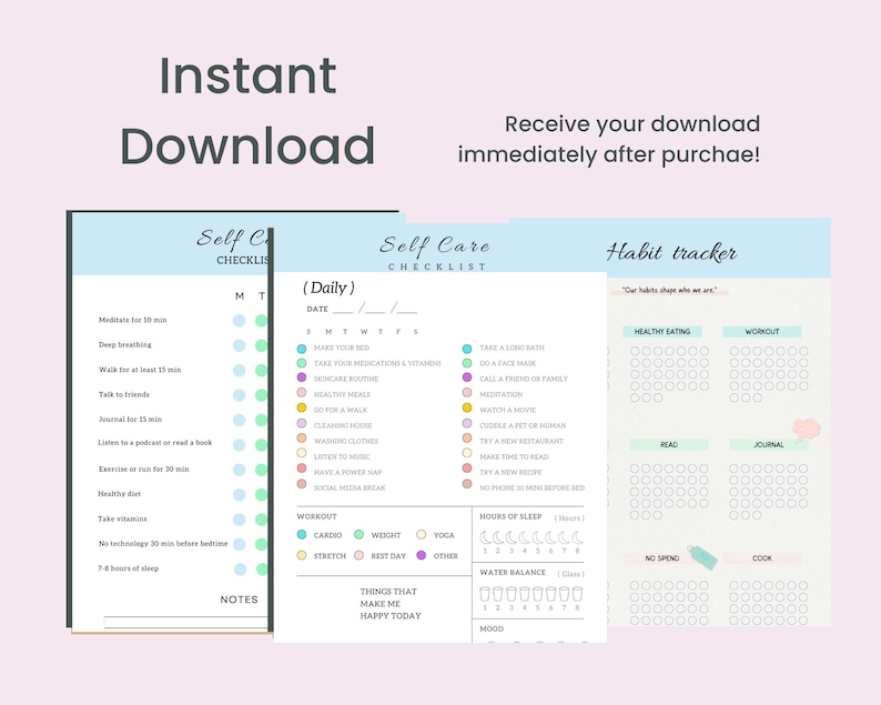 Mood Tracker Printable Pack, Mental Health Tracker, Circular Mood Chart ...