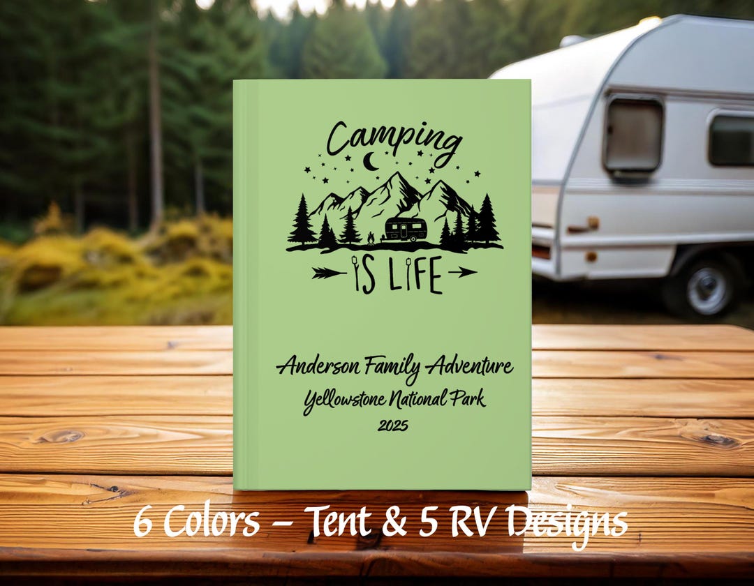 Personalized "camping is Life" Journal Notebook RV Journal Camper Gift ...