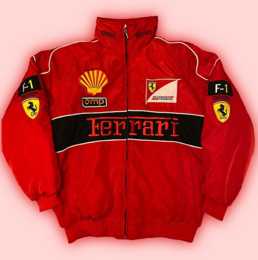 Unisex F1 Racing Jacket Subaru Vintage White Nascar Retro Bomber F1 ...