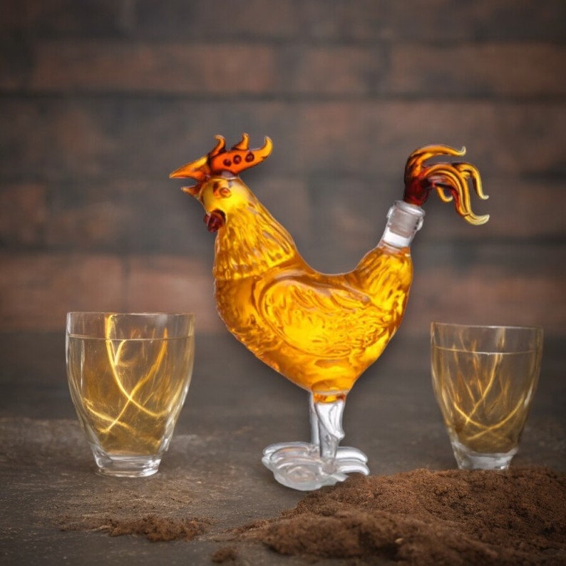 Chicken Hen Whiskey Decanter, High Borosilicate Glass, 150ML, Father's ...
