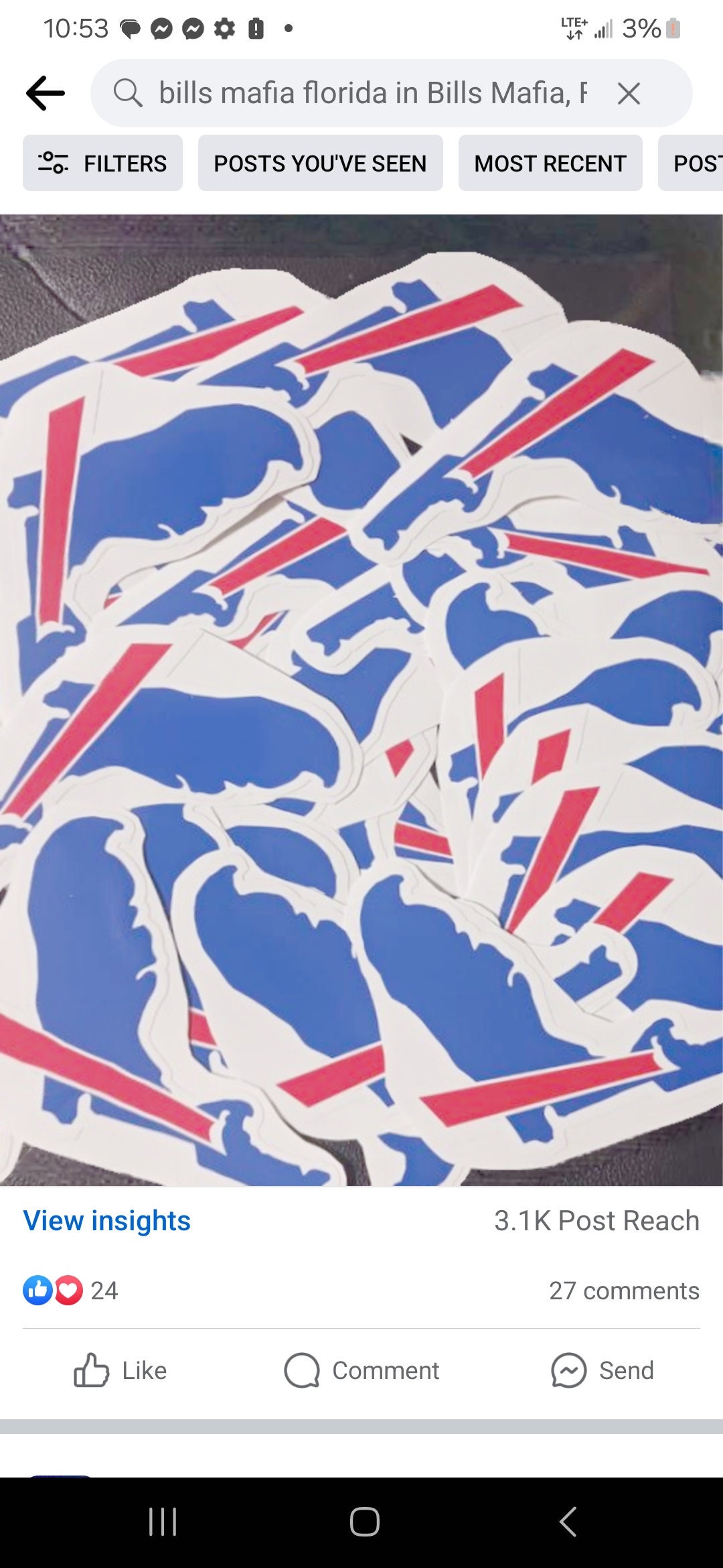 Bills Mafia, Florida Decal - Etsy